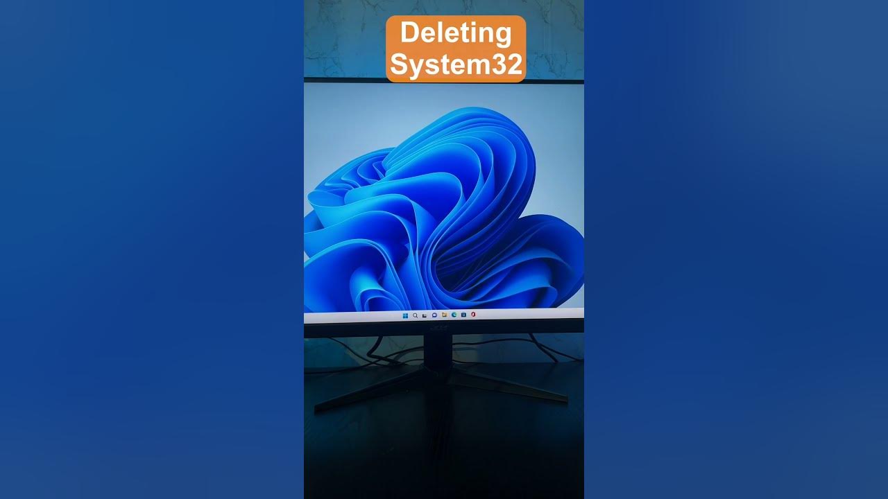 Deleting System32 (Don't try with your PC) #shorts - YouTube