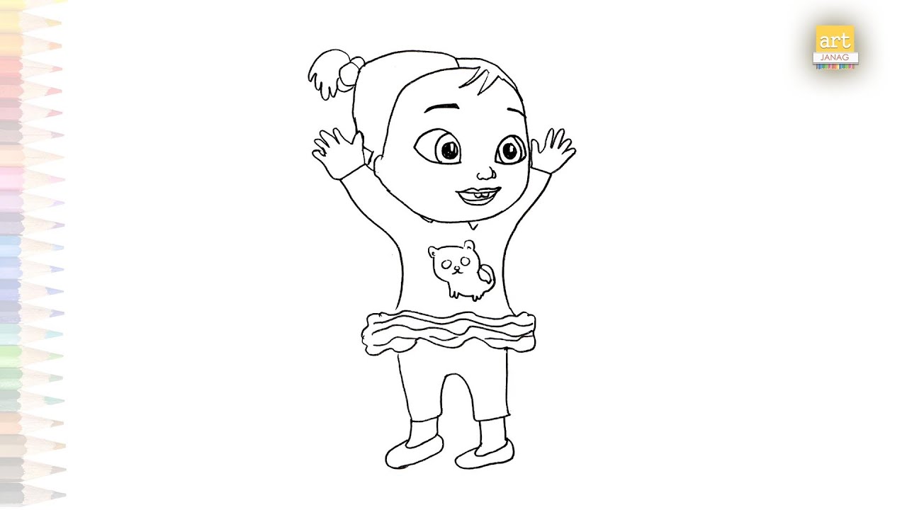 Cece Cocomelon drawings video | Cocomelon drawing tutorials | How to ...