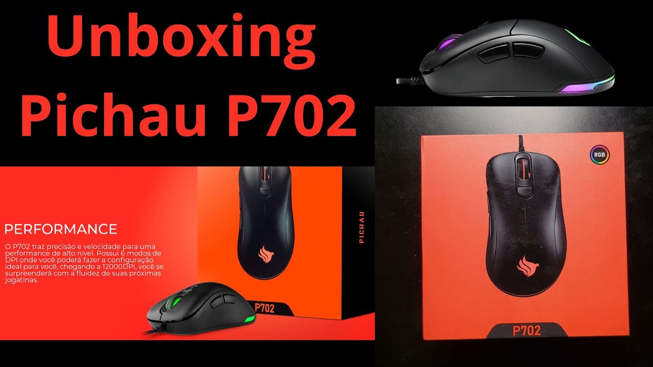 Unboxing e Primeiras Impressões do Mouse Pichau P702 - YouTube