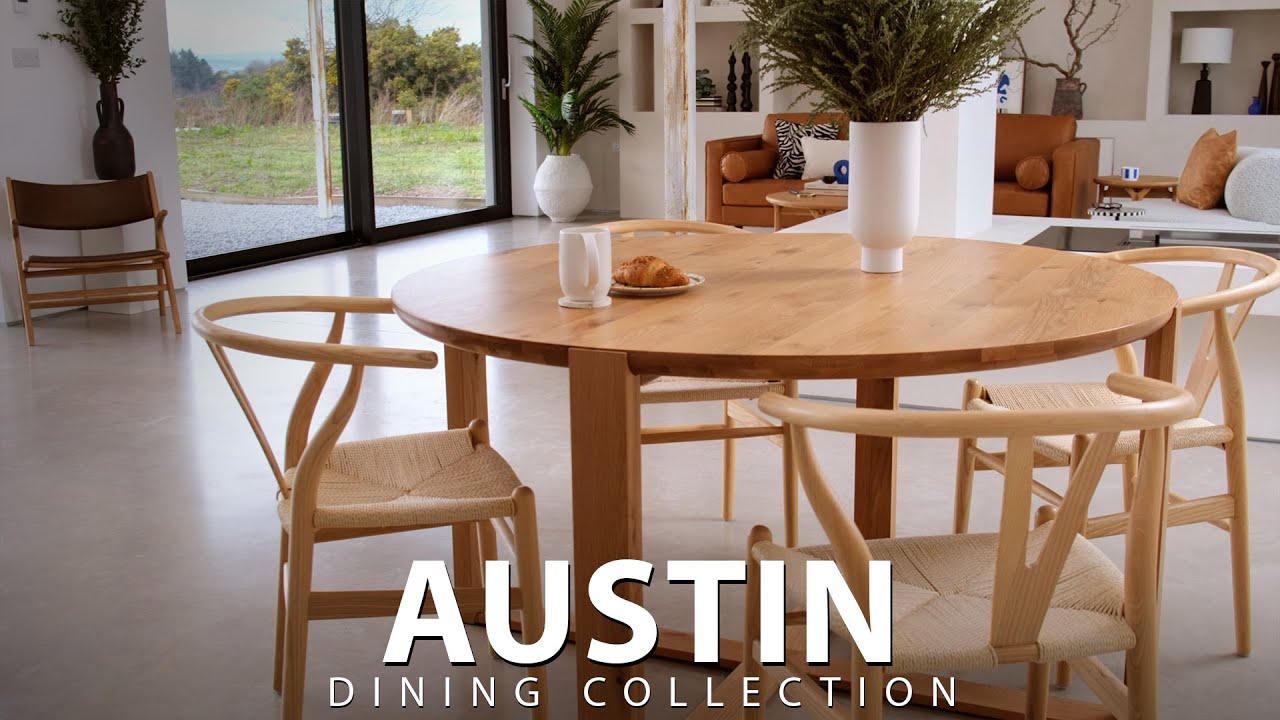 Austin Round Dining Table - YouTube