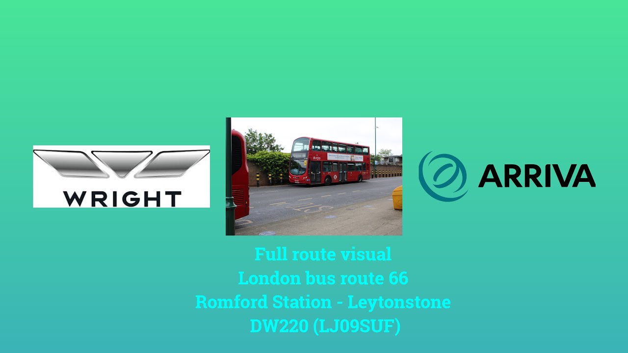 Full route visual | London bus route 66 | Romford Station - Leytonstone ...