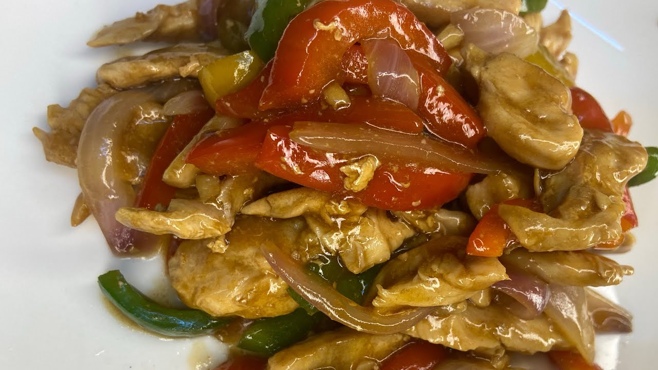 Chicken Stir Fry Recipe | Sweet Peppers Chicken Stir Fry Chinese Style ...