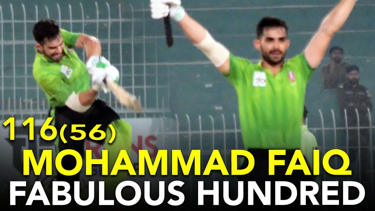 Mohammad Faiq Remarkable Knock | Lahore Whites vs Larkana | M12 ...