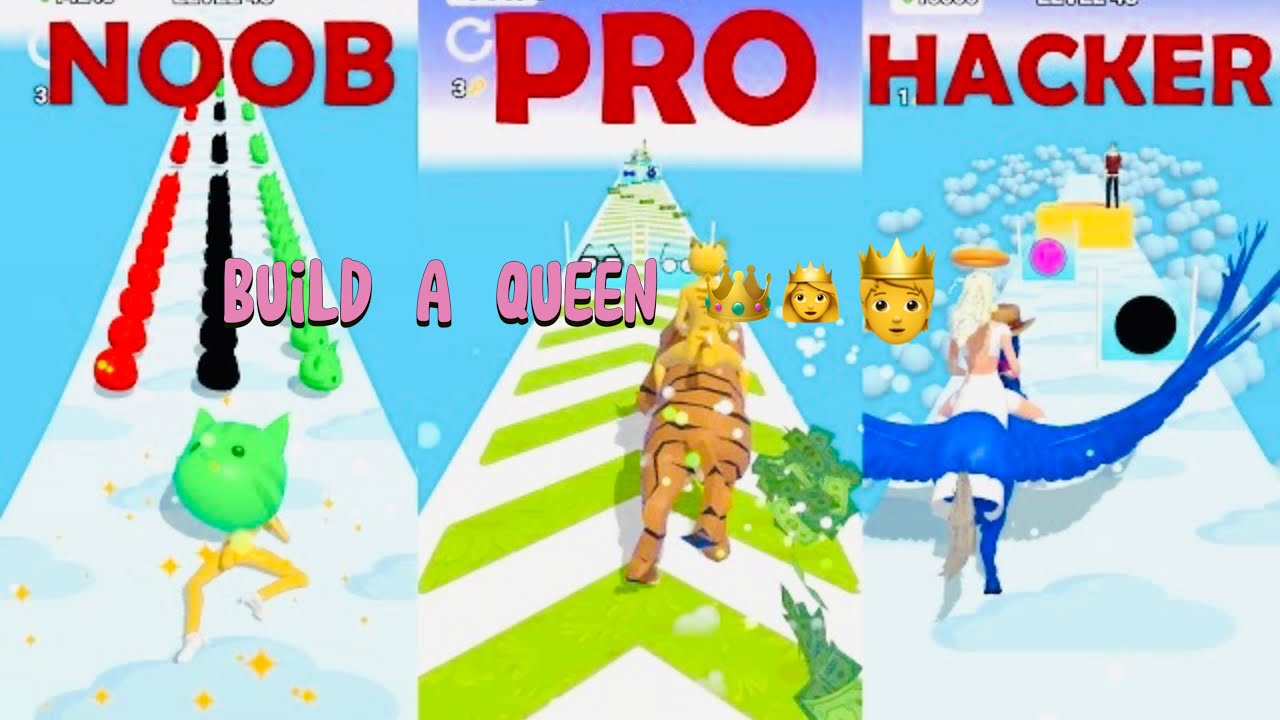 NOOB vs PRO vs HACKER IN BUILD A QUEEN levels (43-48) - YouTube