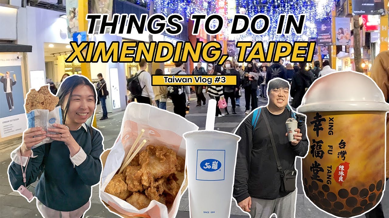Exploring Taipei's XIMENDING Nightlife | Street Food, Boba Milk Tea, Shopping & Arcades in ...