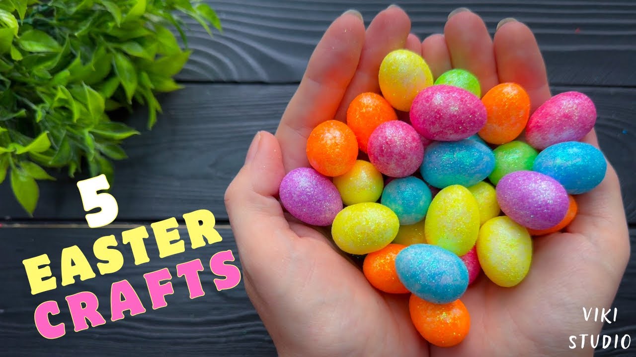 5 Easter Craft Ideas DIY Easy Easter Decor Easter Basket Tutorial - YouTube