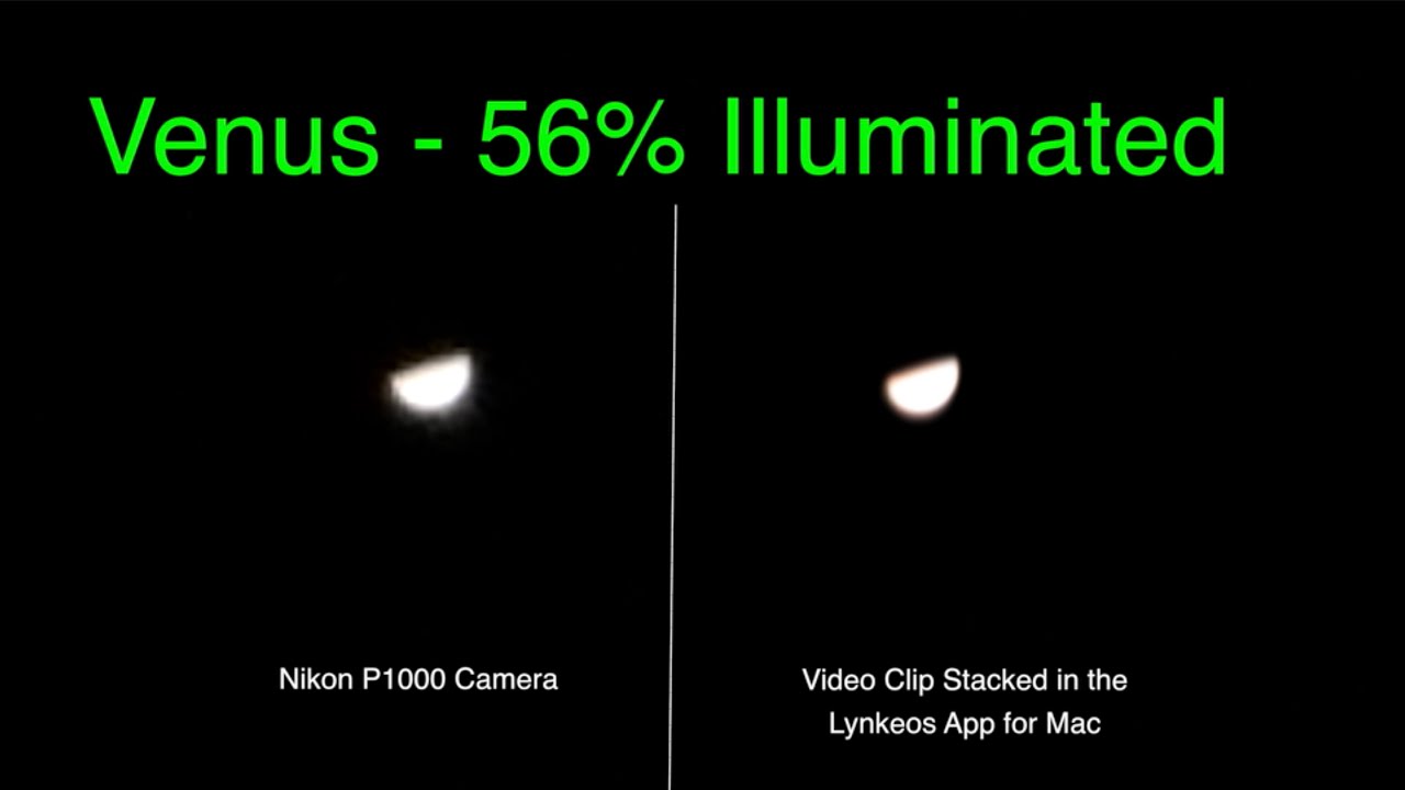 Venus, Sirius, Orion Nebula & Pleiades - Nikon P1000 & Canon EOS R ...