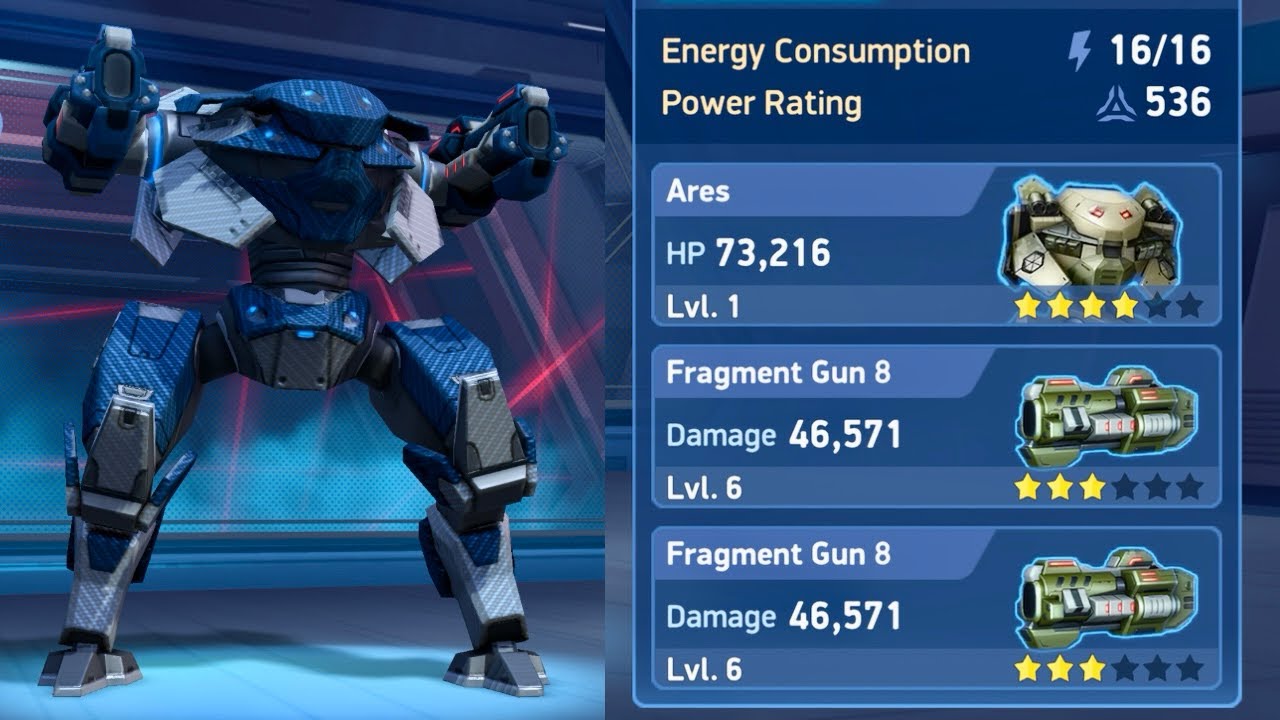 mech arena Ares fragment gun 8 | mech arena gameplay | mech arena - YouTube