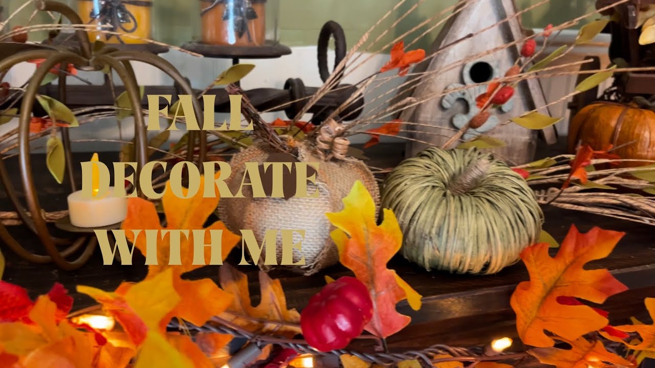COZY FALL DECORATING // FAMILY ROOM // FARMHOUSE FALL DECORATING ...