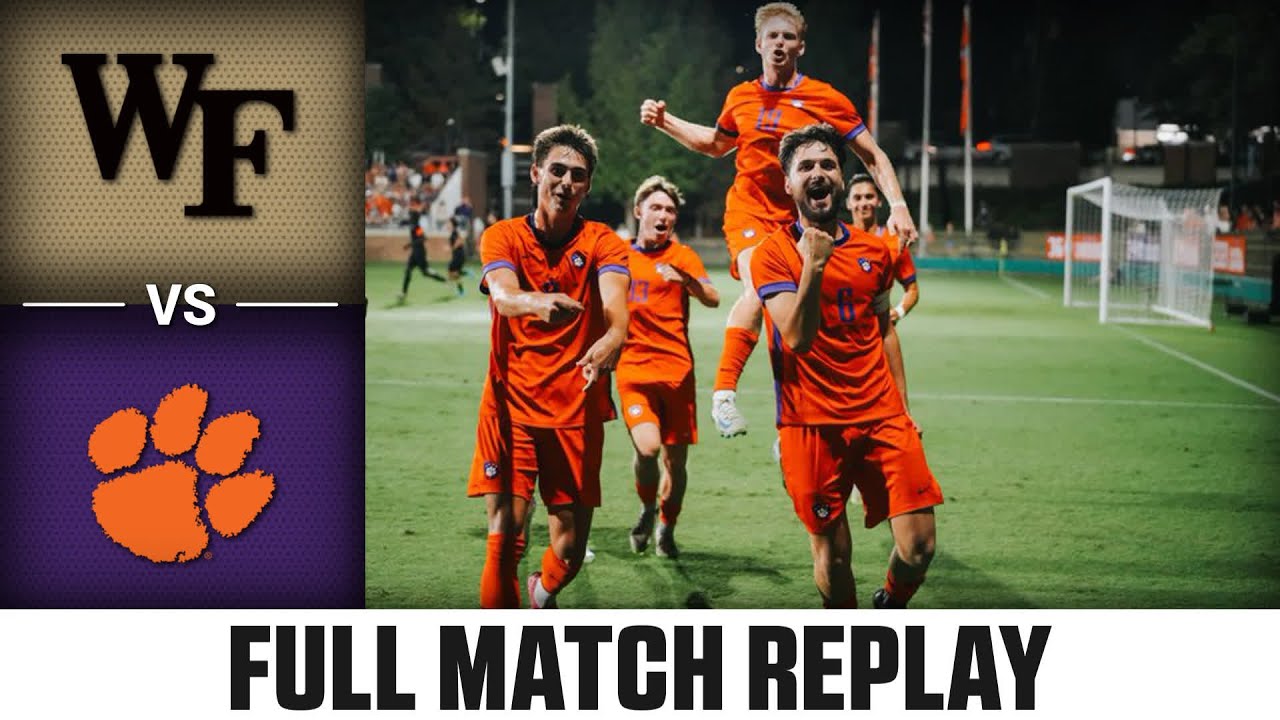 Wake Forest vs. Clemson Full Match Replay | 2024 ACC Men's Soccer - YouTube
