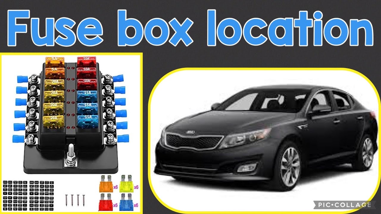 The fuse box location on a 2015 Kia Optima - YouTube