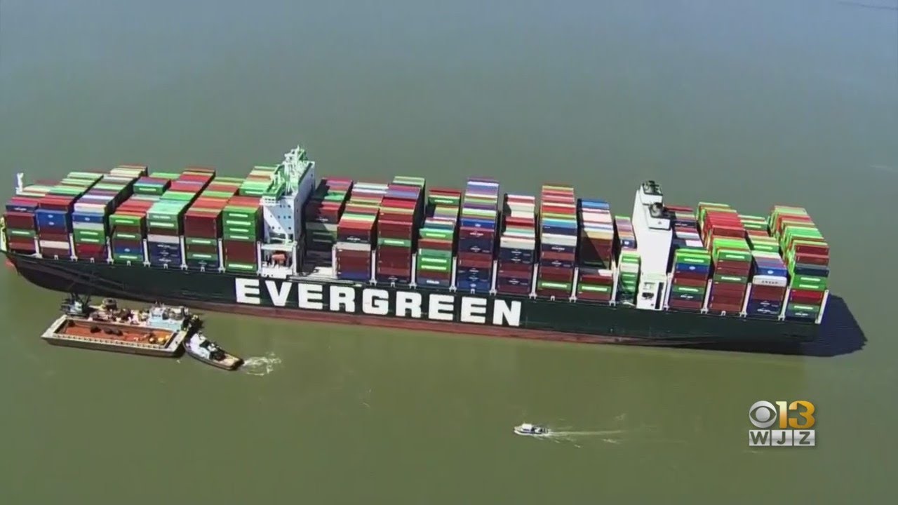 Ever Forward Cargo Ship Refloated Sunday Morning - YouTube
