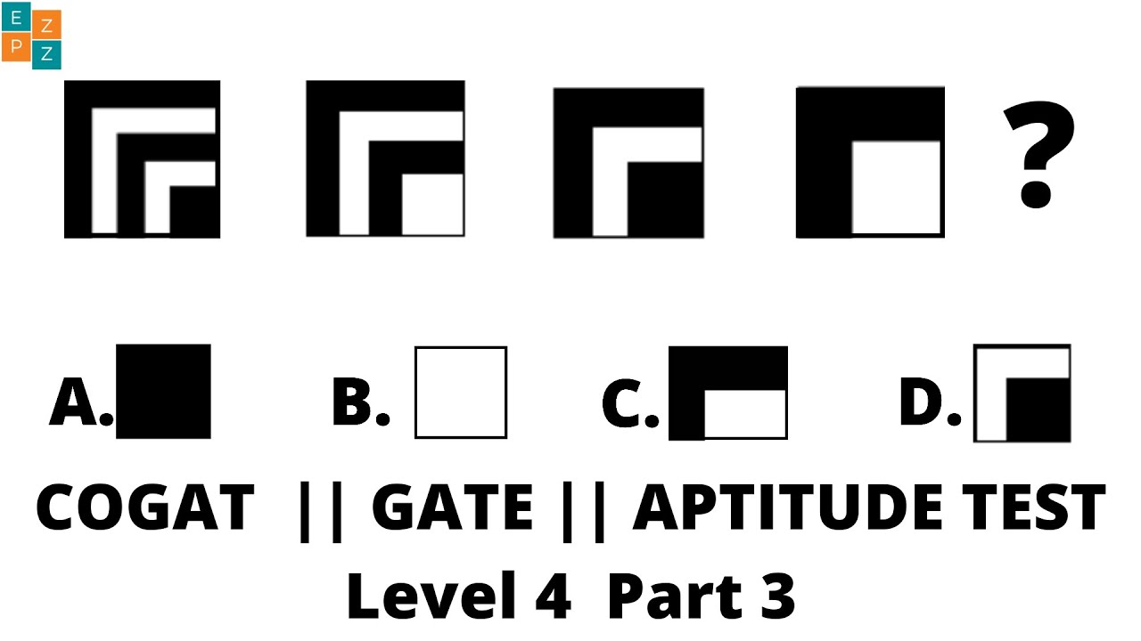 PRACTICE TEST LEVEL 4 PART 3 || COGAT || GATE || JOB APTITUDE TEST ...