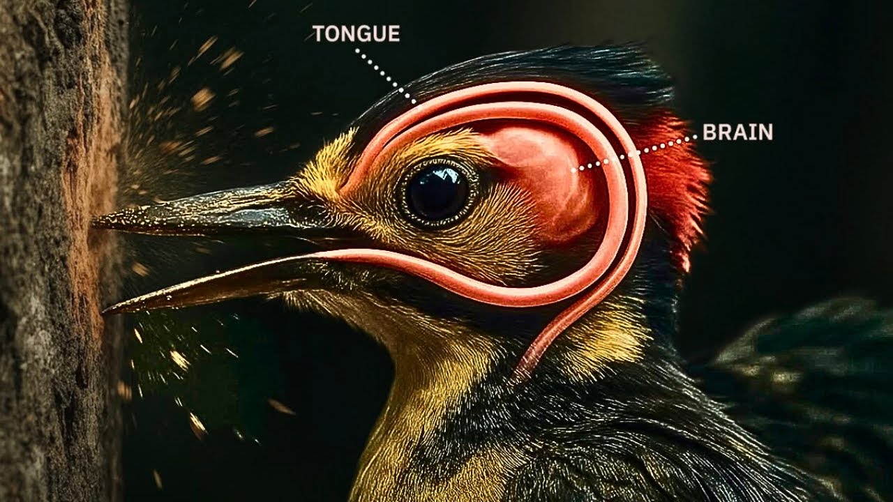 The SHOCKING ANATOMY of a WOODPECKER! - YouTube