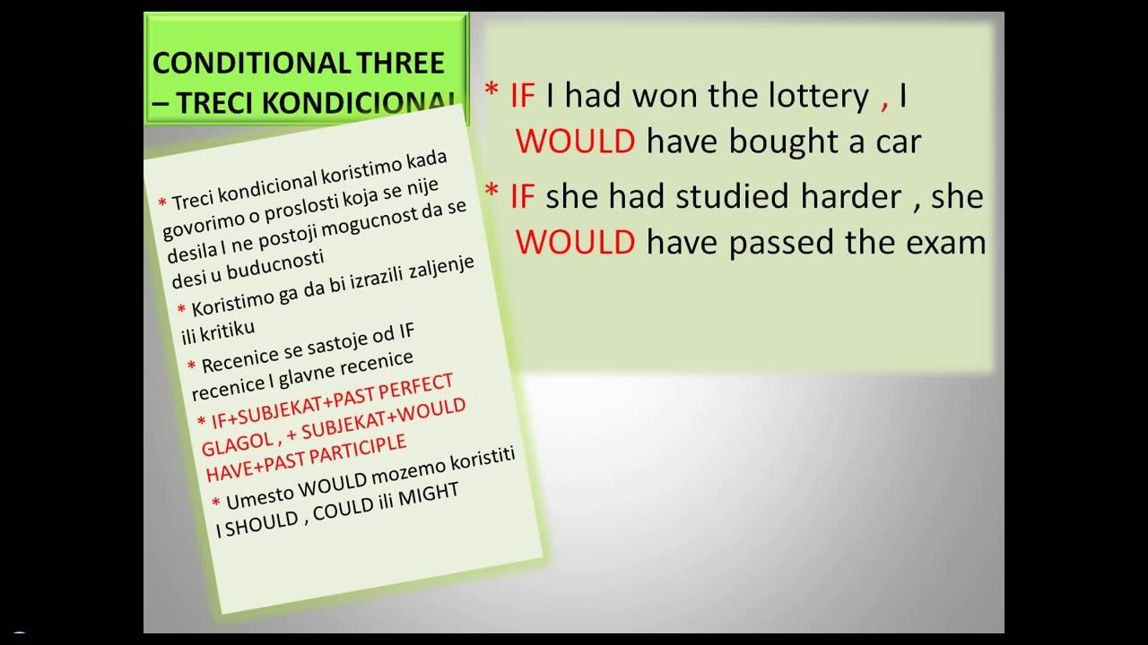 CONDITIONAL THREE TRECI KONDICIONAL YouTube conditional-three-treci-kondicional-youtube