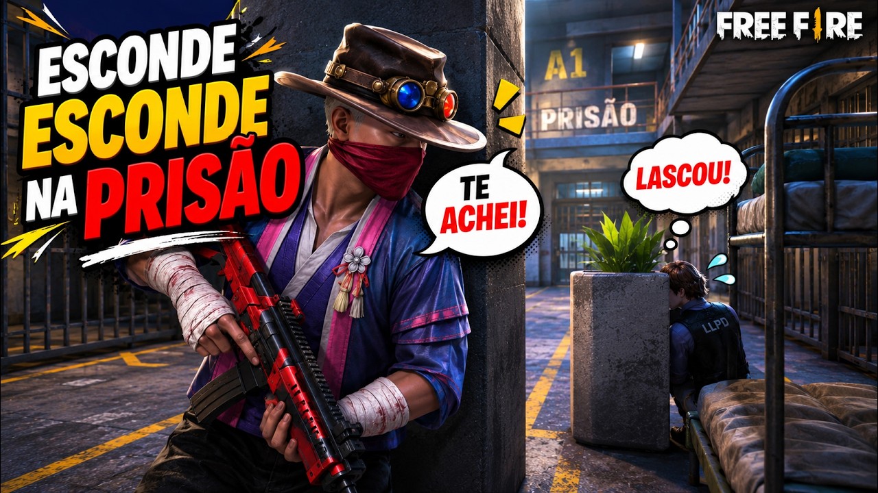 ESCONDE ESCONDE NA PRISÃO DO FREE FIRE #freefire #ff - YouTube