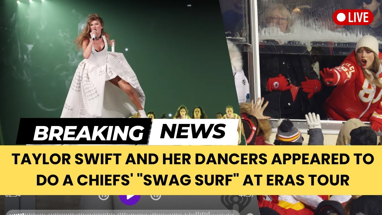 Taylor Swift Pays Tribute to Travis Kelce with Special "Swag Surf" Eras ...