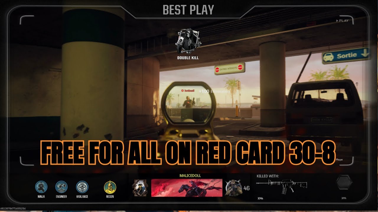 CALL OF DUTY BLACK OPS 6 FREE FOR ALL ON RED CARD 30-8 - YouTube
