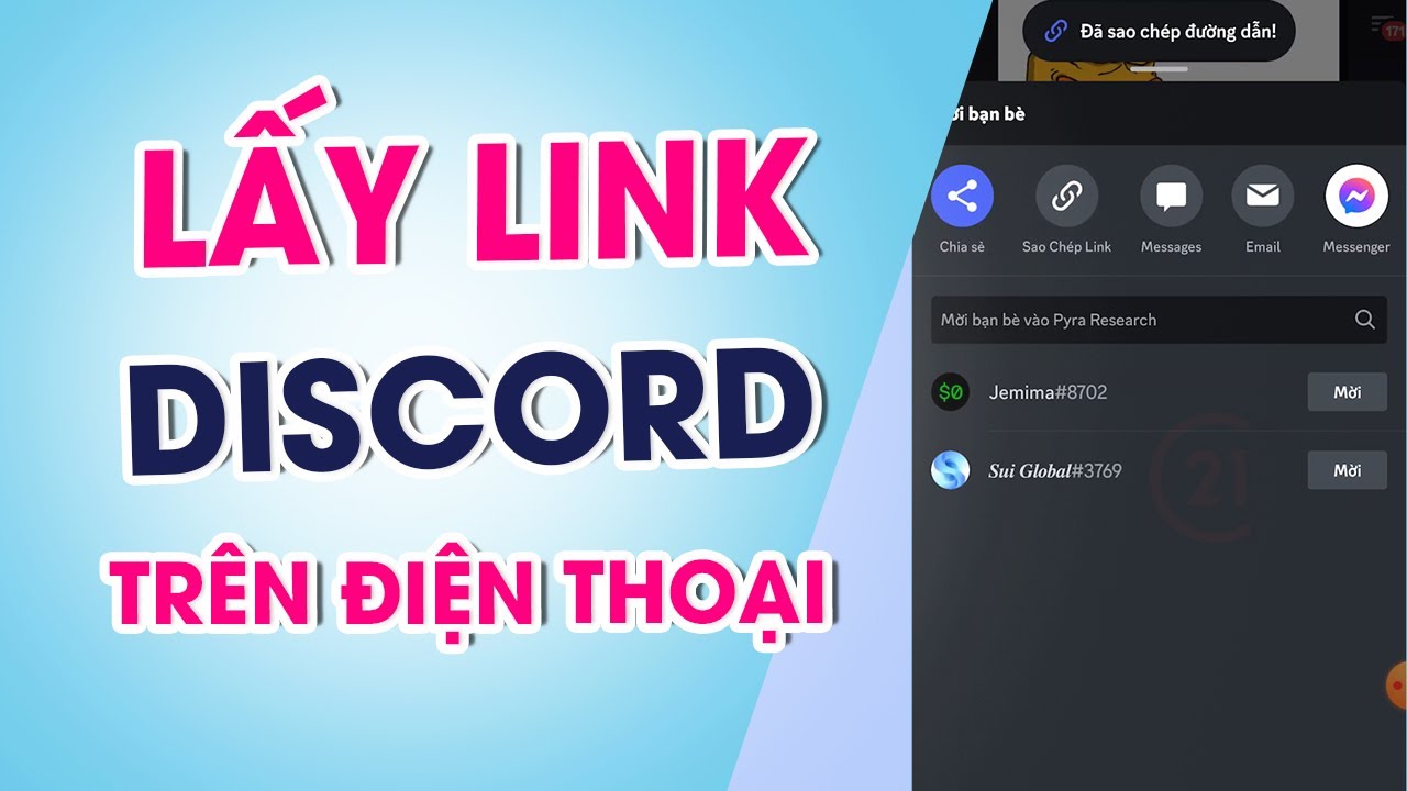 Cách lấy Link Discord trên điện thoại & PC nhanh nhất 2023 - YouTube