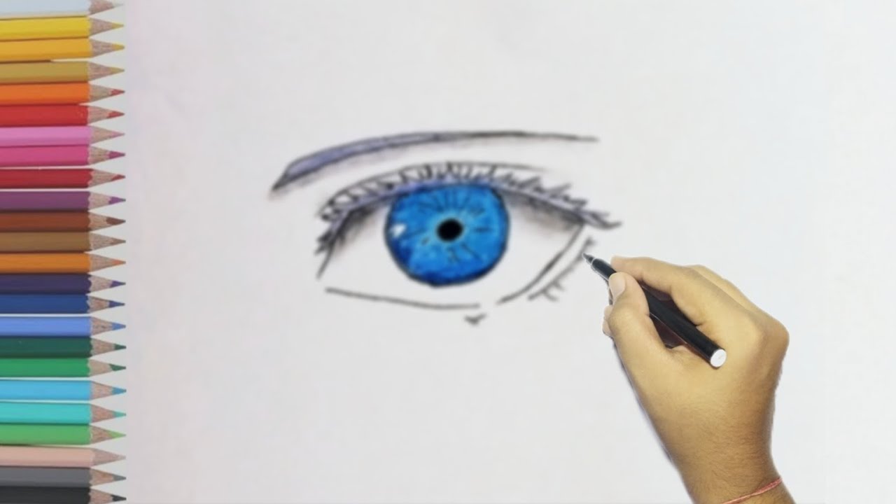 How To Draw Gojo Satoru Eye || Easy Gojo Satoru Eye Drawing Step By ...