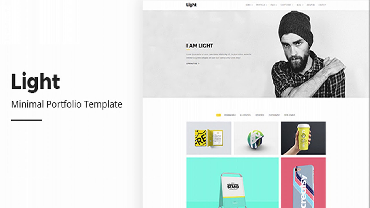 Light Minimal Portfolio | Themeforest Website Templates and Themes ...
