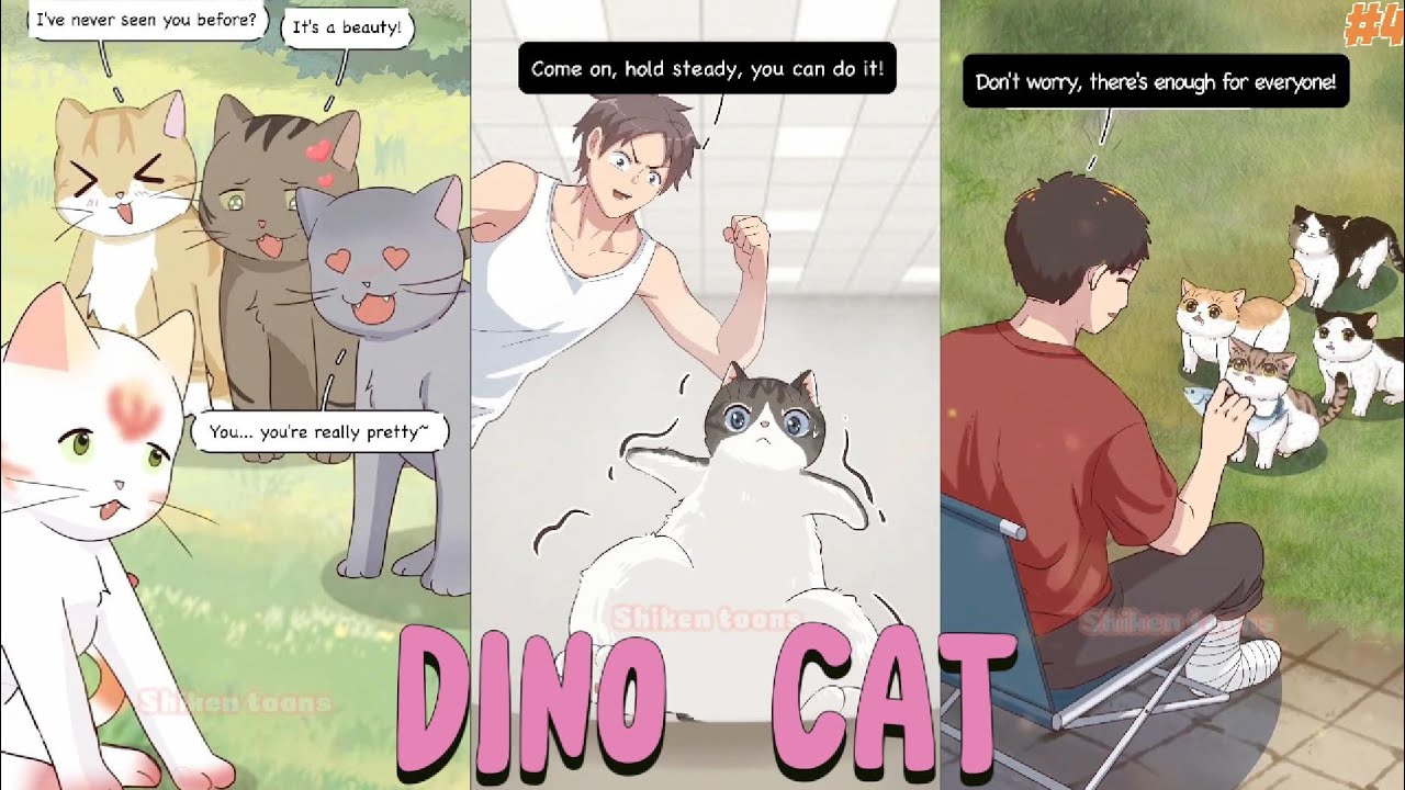 Dino Cat #cat #animation #anime - YouTube