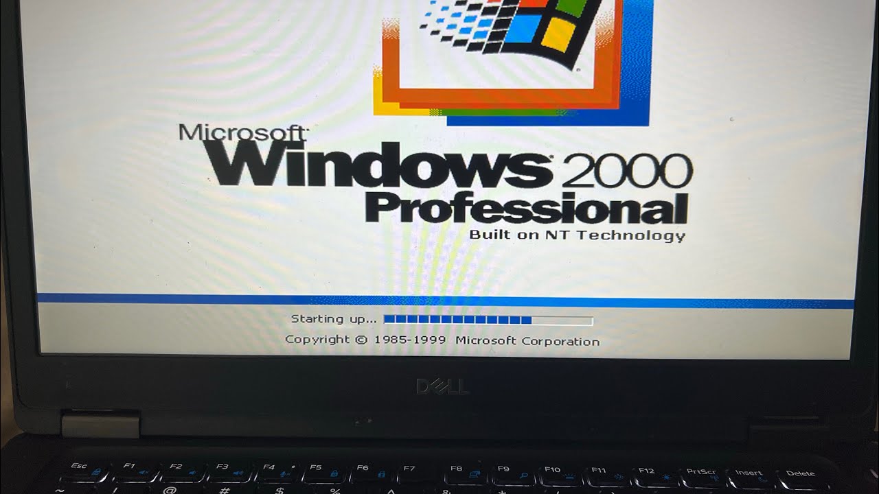 Windows 2000 working natively on Dell Latitude 5490 - YouTube