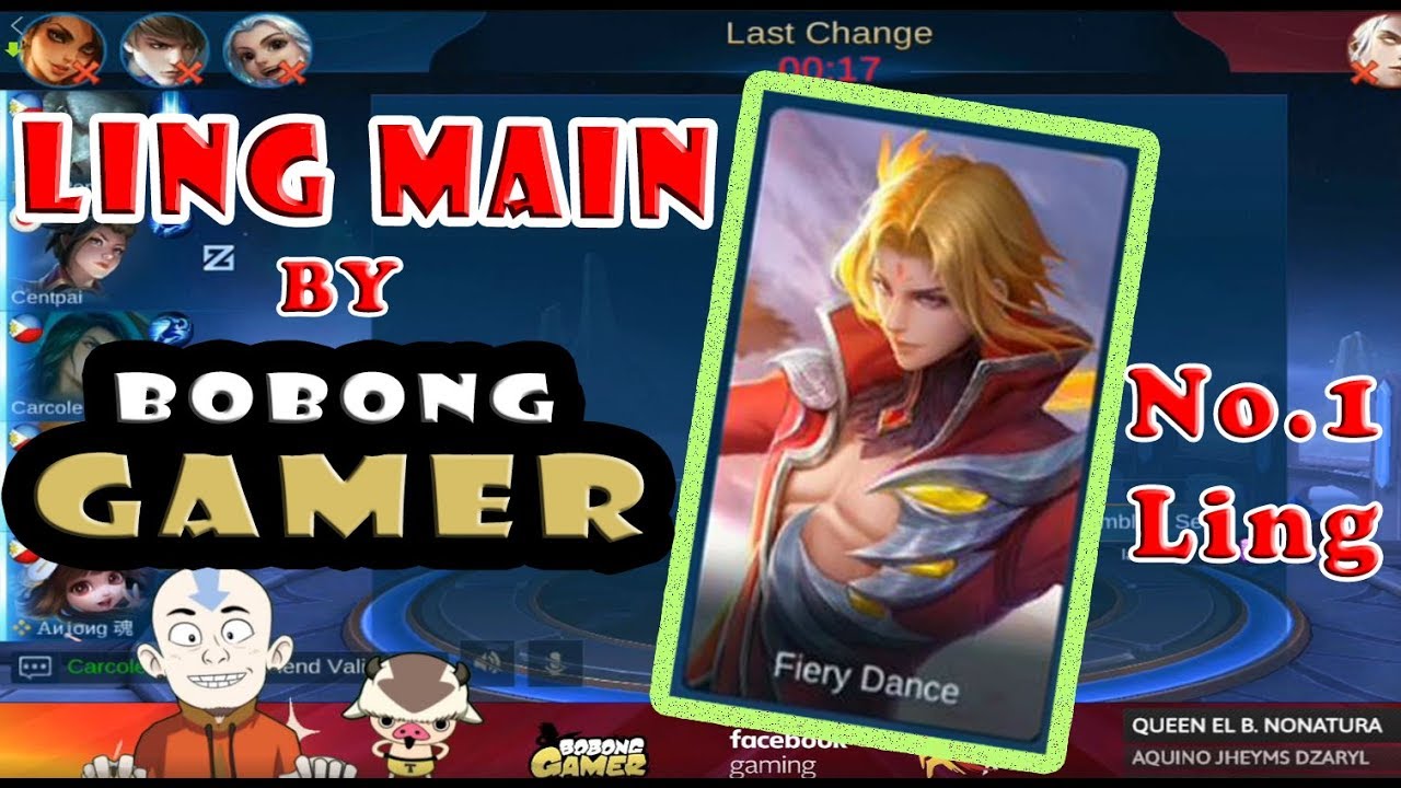 LING GAMEPLAY | LING BUILD | LING MAIN BY BOBONG GAMER - YouTube