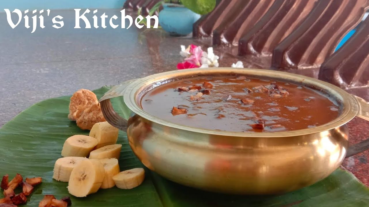 Traditional kerala nendram pazham pradhaman recipe in tamil/ Nendra ...
