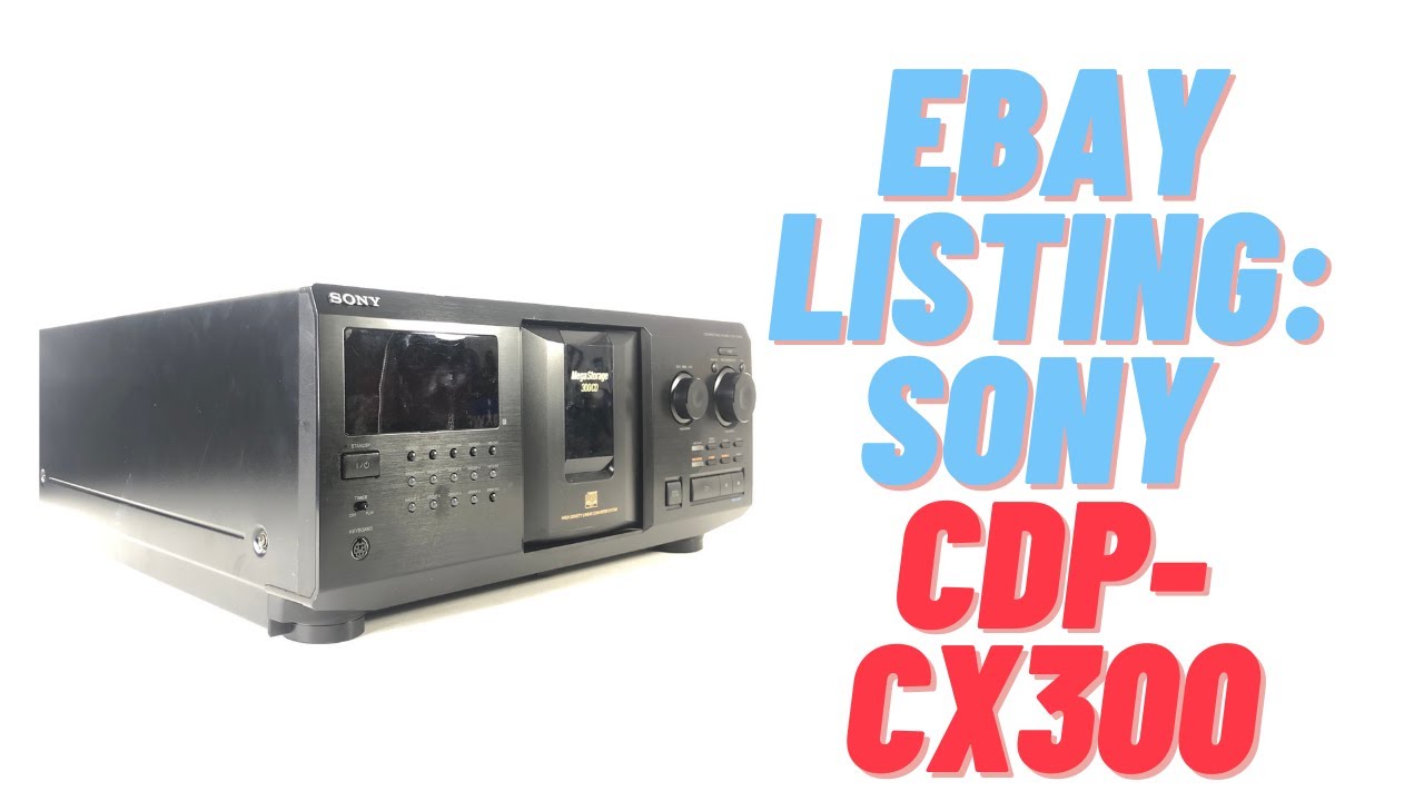 eBay Listing: Sony CDP-CX300 Massive 300 disc changer w/ New Belts ...