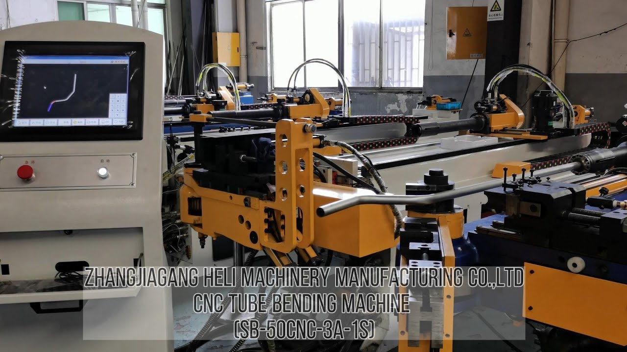 cnc tube bending machine with 3axis -1 stack tooling and 3D simulation ...
