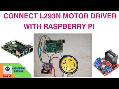 DC Motor Control with L293N Driver with Raspberry Pi - YouTube