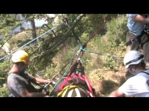 Conterra Guiding Line for Rope rescue with a Scarab - YouTube