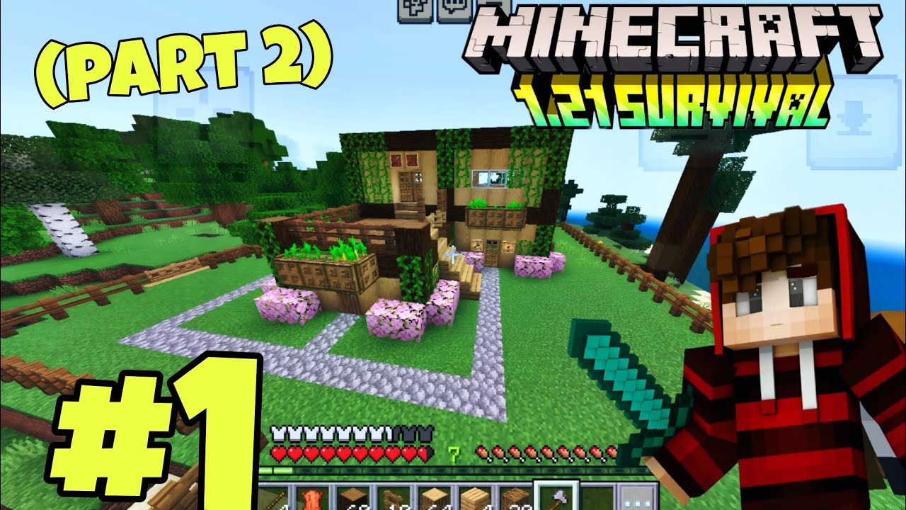 I Build My 1st SURVIVAL HOUSE! - Ep-1|| Minecraft Survival Series (part ...