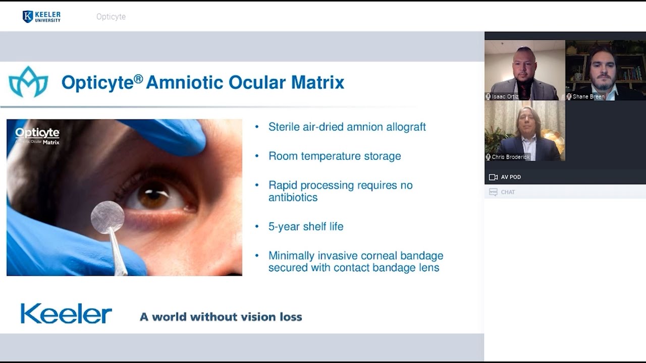 Support corneal healing - Opticyte Amniotic Matrix - YouTube