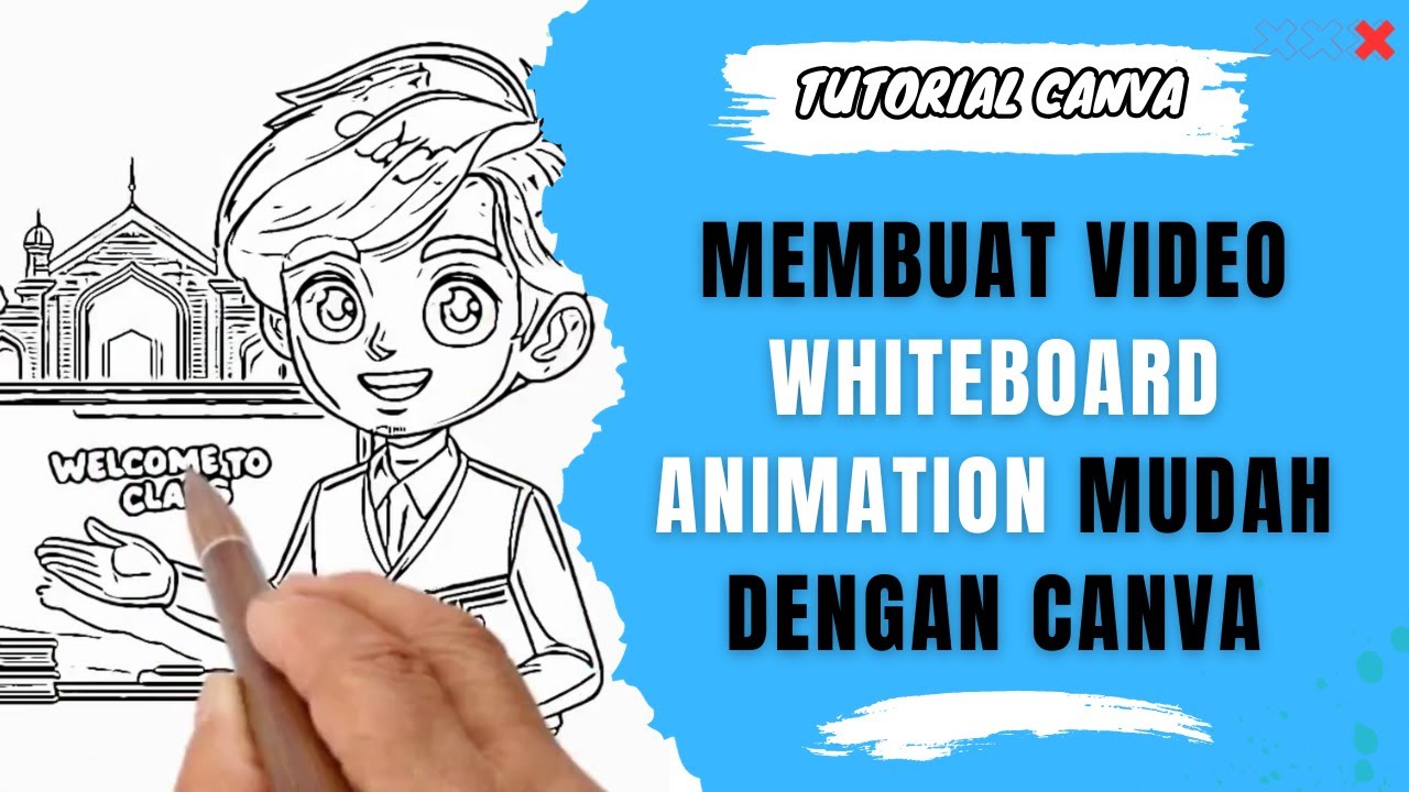 Cara membuat video whiteboard animation dengan canva | videoscribe ala canva | handwriting ...