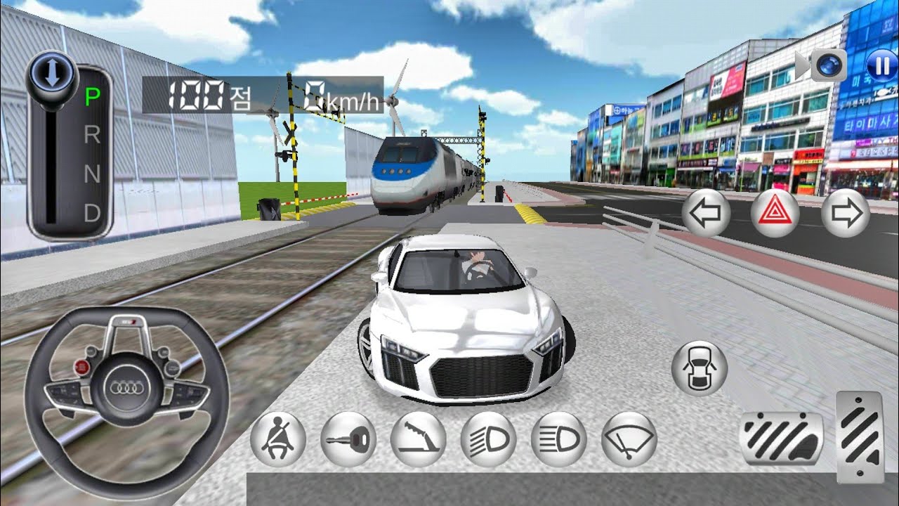 3D Driving Class - Bullet Train VS Kia Car Crazy Driving Race Game ...