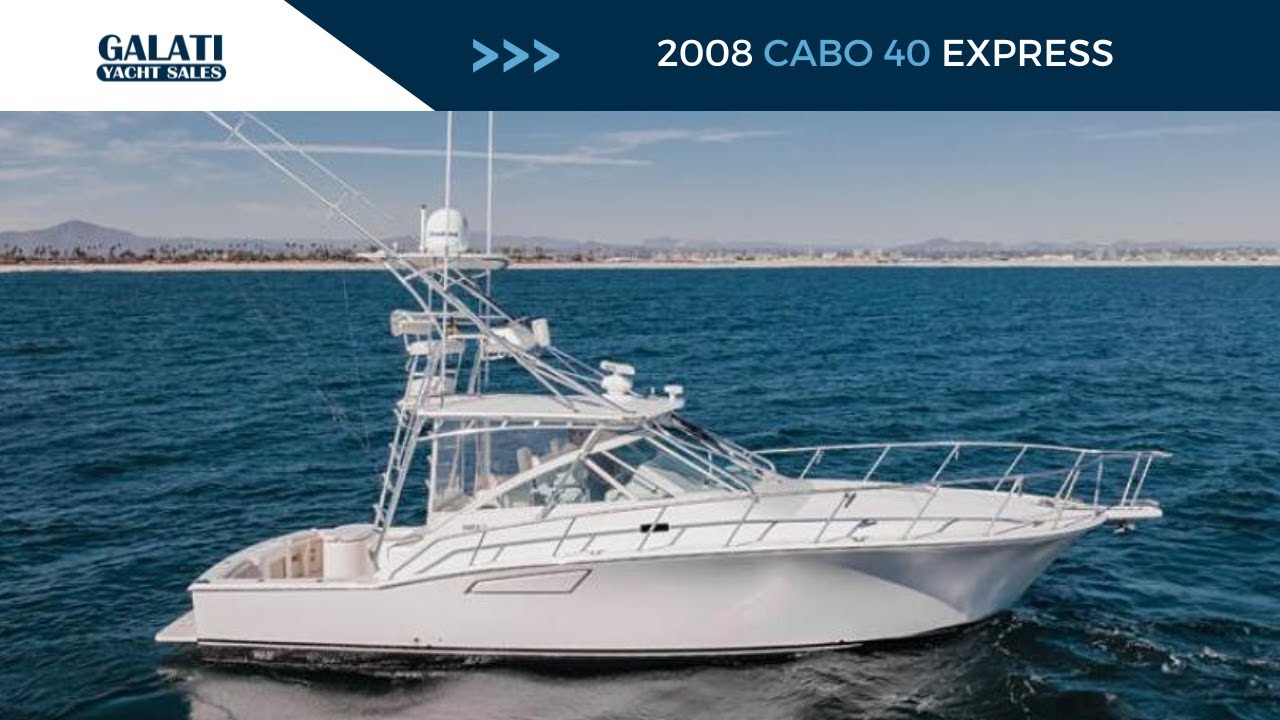 For Sale 2008 Cabo 40 Express "TOMAHAWK" - YouTube