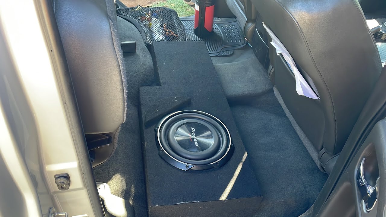 Nissan Navara/Frontier shallow subwoofer box - YouTube