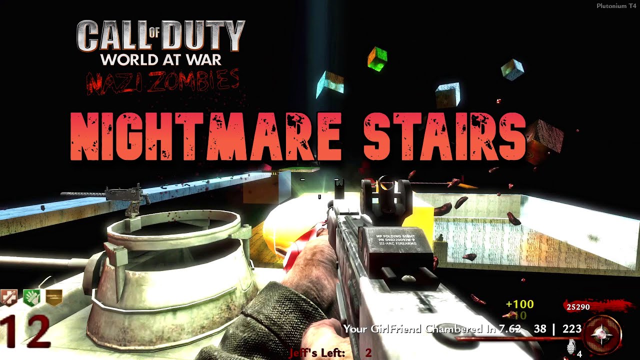 nightmare stairs TETRIC MAP | WAW ZOMBIES CUSTOM MAP - YouTube