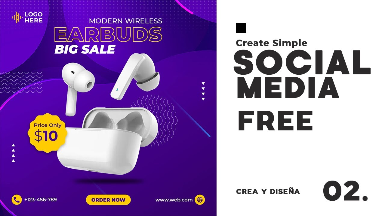 Airpods Diseño para Redes Sociales (Gratis )| Tutorial Photoshop CC ...