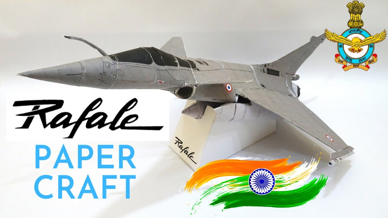 How to make Rafale fighter jet from Paper - YouTube