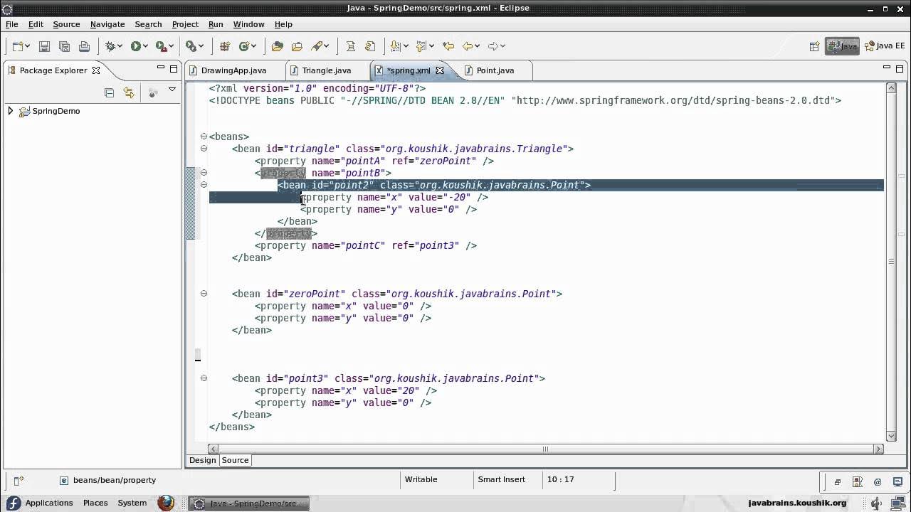 Spring Tutorial 08 - Inner Beans, Aliases and idref - YouTube