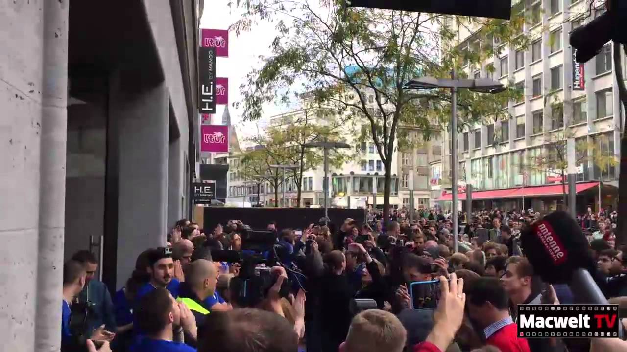 Apple Store Eröffnung Hannover - YouTube