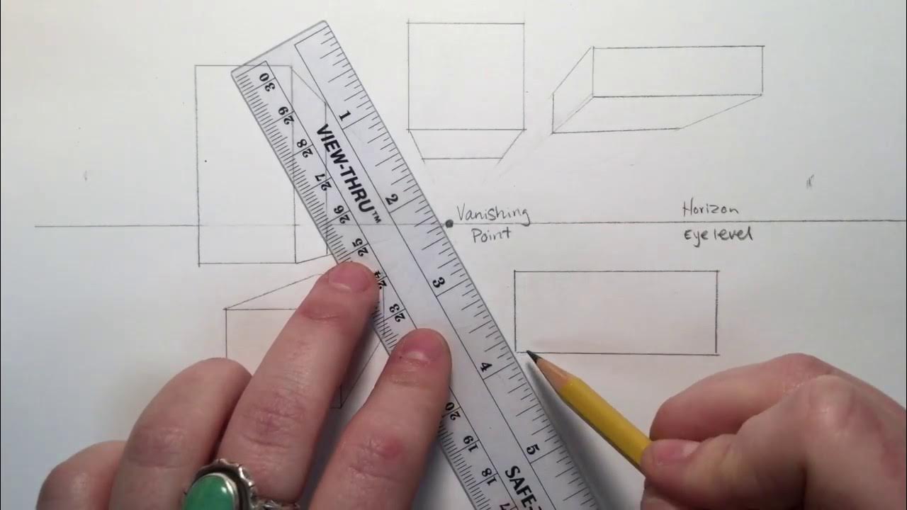One-Point Perspective Boxes - 7th Grade: Perspective Unit - YouTube