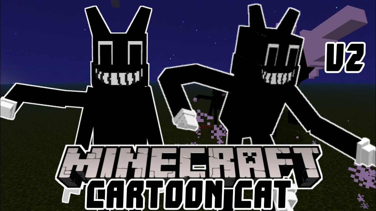 Update!! Cartoon Cat V2 Addon | Minecraft Pe Mod And Addon | Addon ...