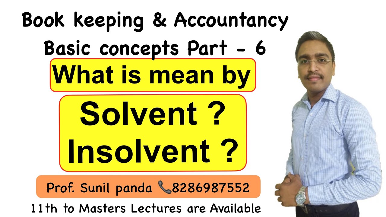 Solvent & Insolvent ? I 11th Std I Book Keeping & Accountancy I ...