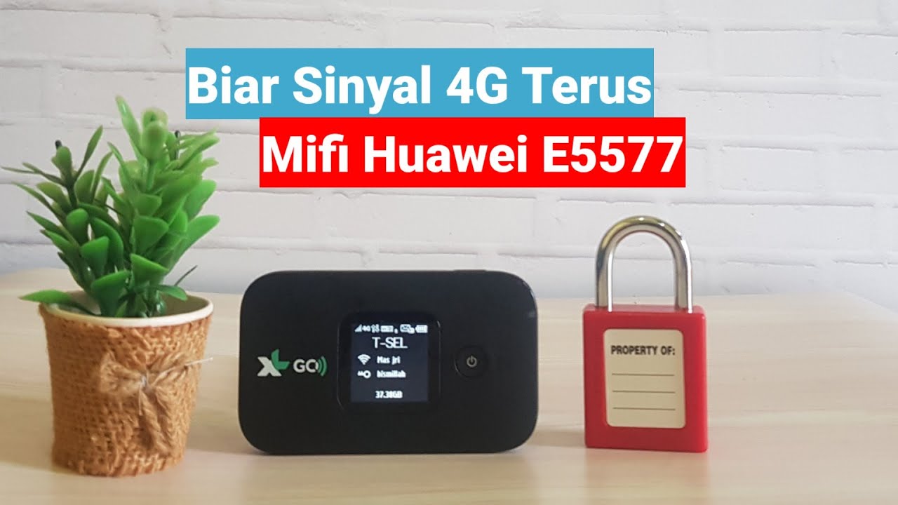 Cara lock 4G mifi huawei e5577 - YouTube