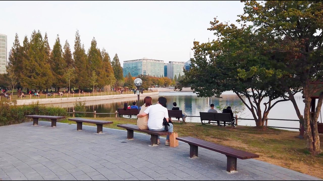 [4K] Walking lake park of Ilsan city│Seoul, Korea - YouTube