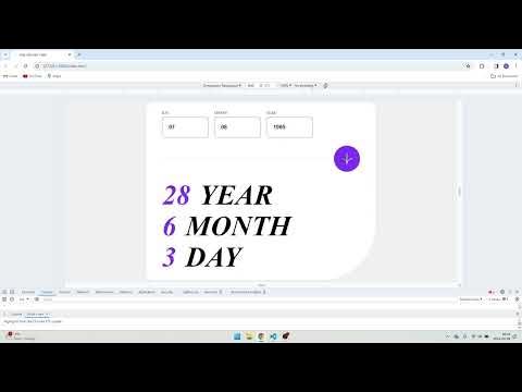 Age calculator app | HTML5 & CSS3 & JS - YouTube